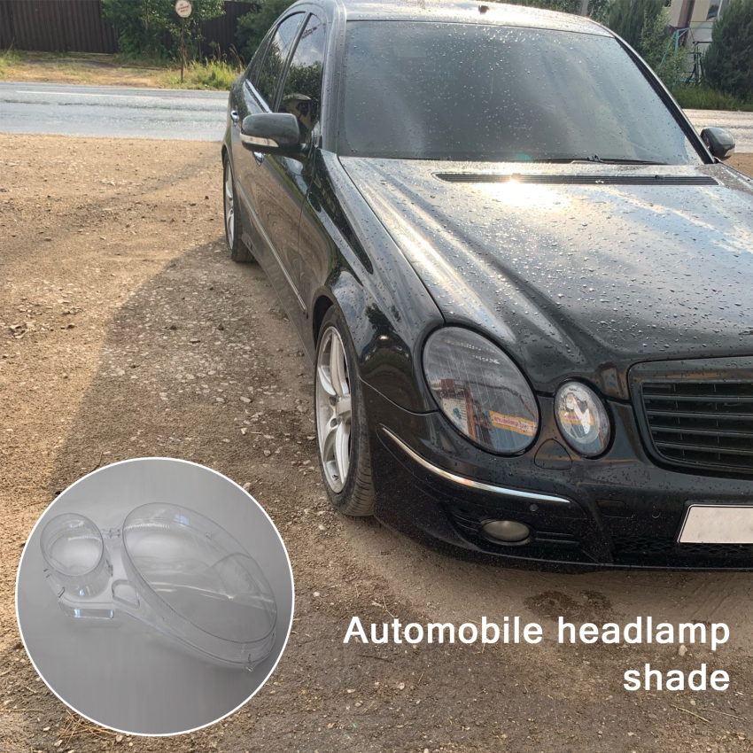 ใหม่ฝาครอบไฟหน้า W211เลนส์ไฟหน้ารถยนต์ฝาครอบแก้วสำหรับ Benz W211 E240 E200 E350 E280 E300 2002 ...